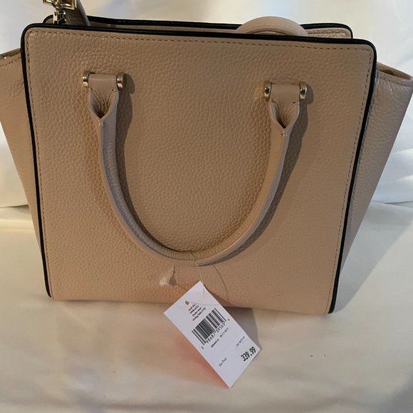 kate spade | Bags | Nwb Kate Spade Allyn Beige Leather Satchel ...